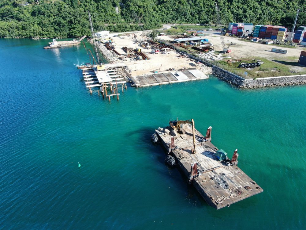 Brian Perry Civil | Good progress on South Paray wharf