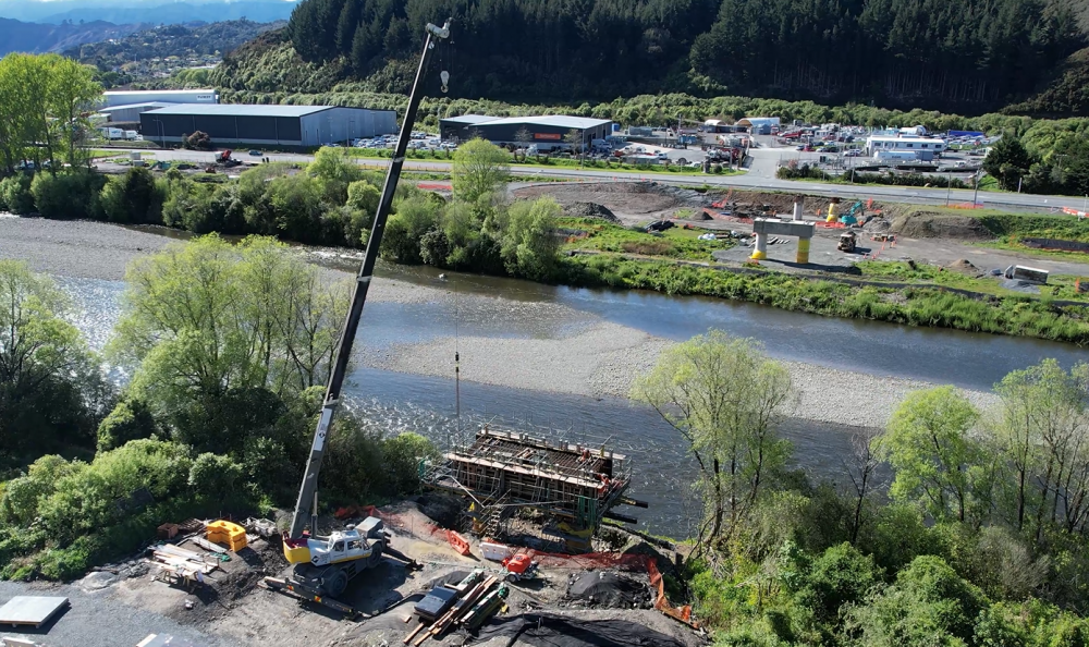 Brian Perry Civil Silverstream Concrete Substructure Completed