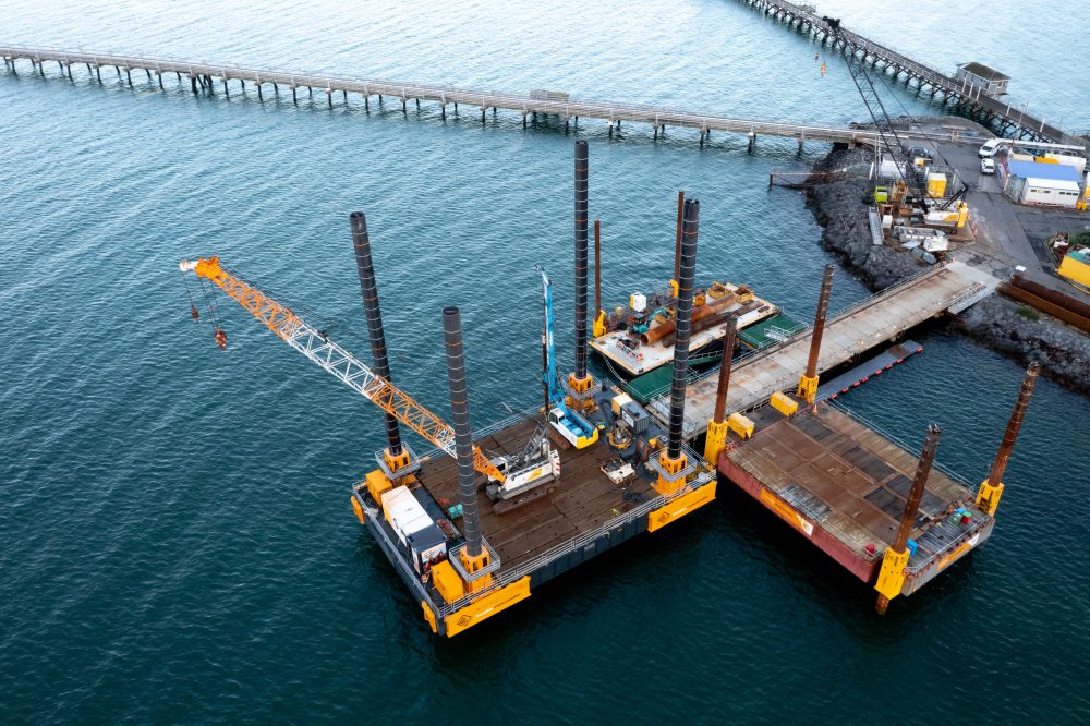 Brian Perry Civil | Dawn ceremony for jack-up barge fleet